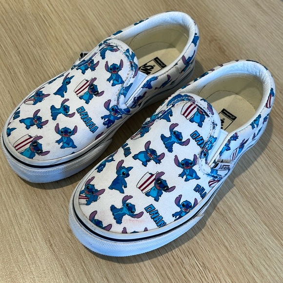 Vans | Shoes | Custom Kids Vans Lilo And Stitch | Poshmark